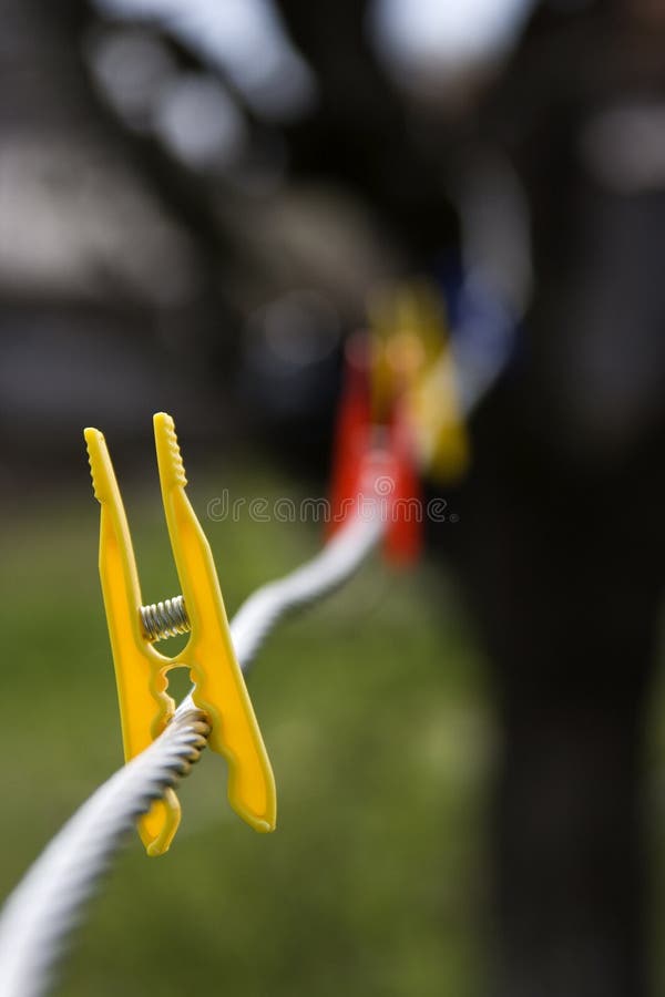 Hanging clips stock image. Image of pieces, front, washing - 4382775