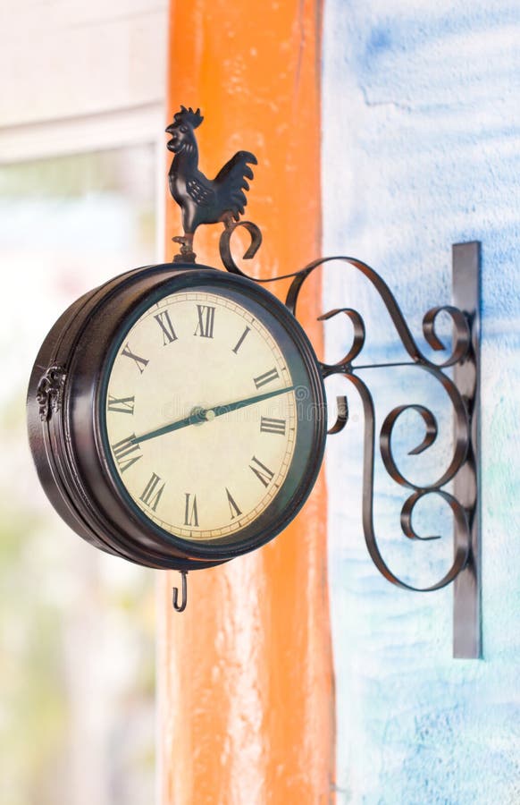 Hanging Clock. stock photo. Image of decor, decorative - 36579104