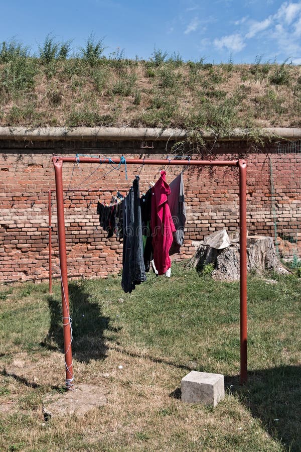 Hanging clothes stock photo. Image of textile, clothes - 61478016