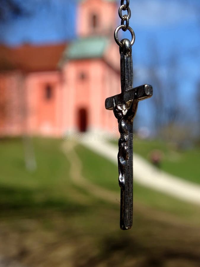 Hanging cross stock image. Image of space, rough, christian - 31092781