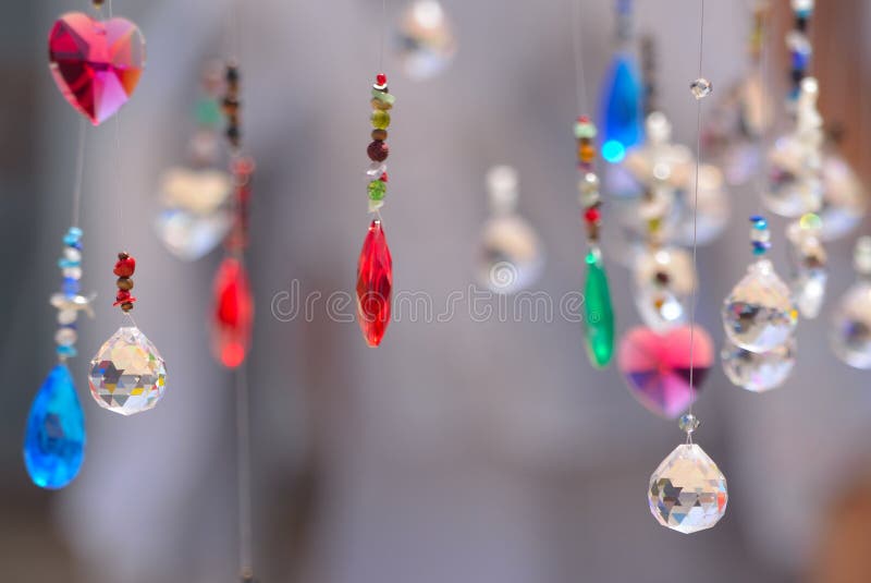 Hanging crystals stock photo. Image of crystals, reflections - 54366732