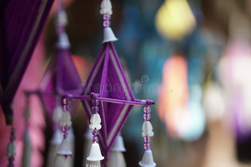 Hanging Decorative Knitting Wool Handicraft Stock Image - Image of ...