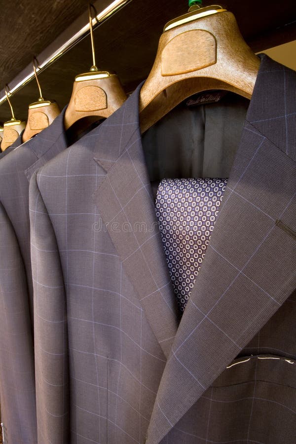 Hanging Suits stock image. Image of pinstripe, designer - 3820309
