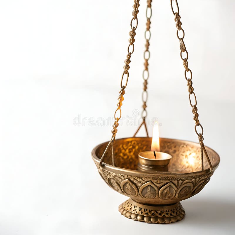 Hanging Diya I stock illustration. Illustration of lamp - 356587718