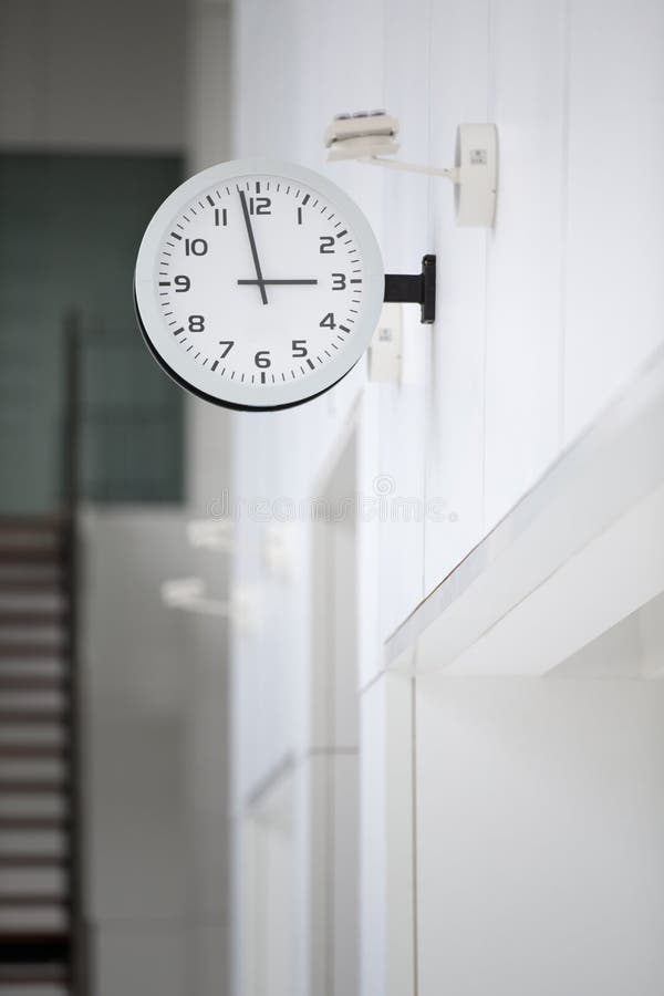 Double Face Wall Clock stock photo. Image of space, deadline - 103604786