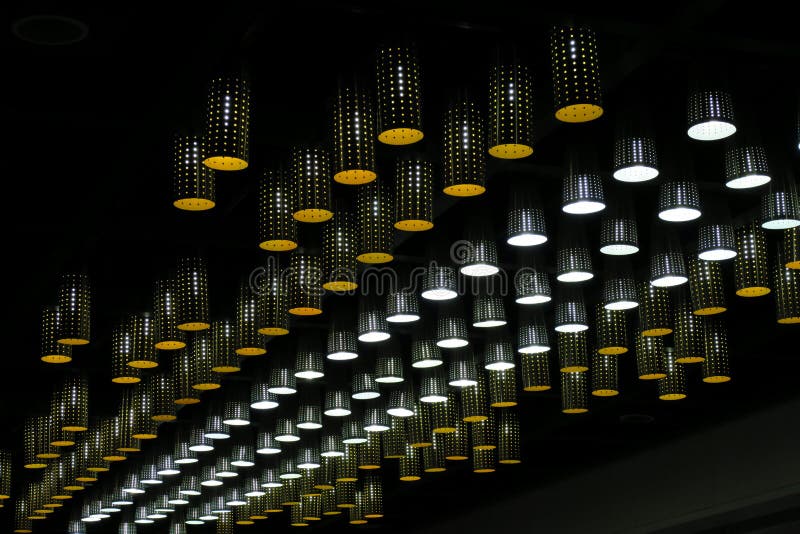 Hanging down lights stock photo. Image of objects, glow - 55015724