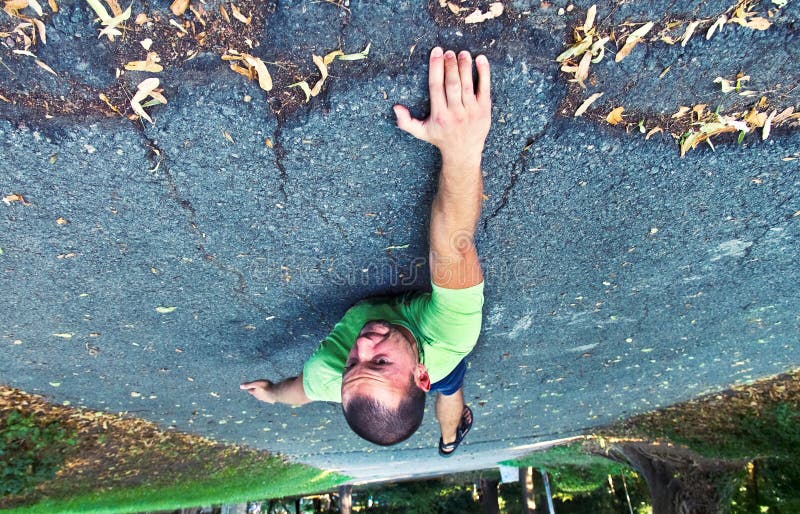 Hanging on the edge stock image. Image of activity, fingerhold - 26083163