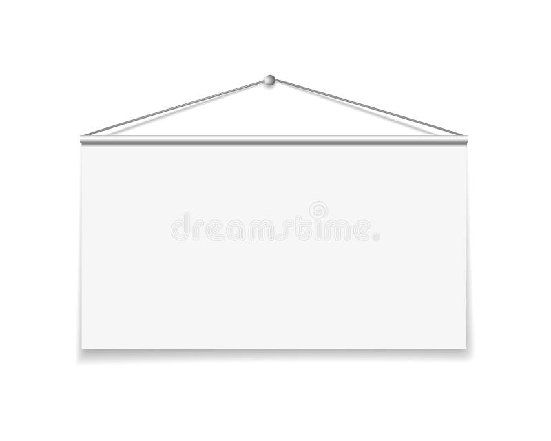 Hanging Empty Single Bookshelf on Wall Stock Illustration ...