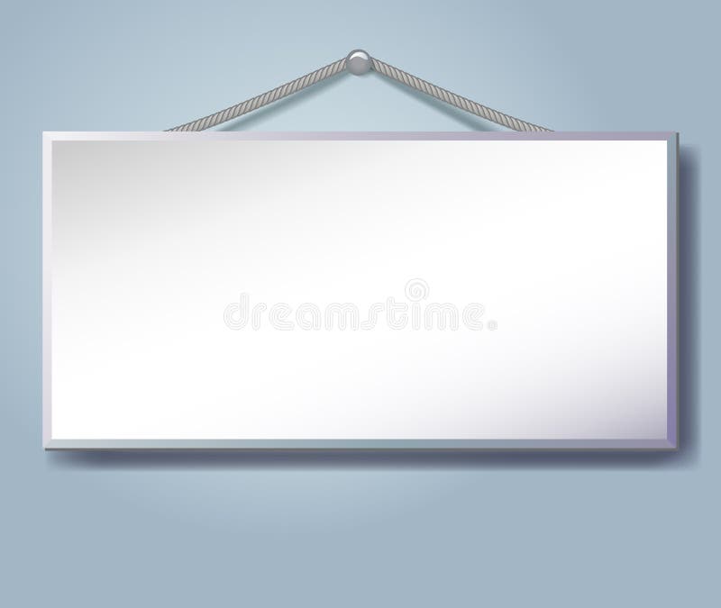 Hanging empty frame stock vector. Illustration of exhibition - 31973544