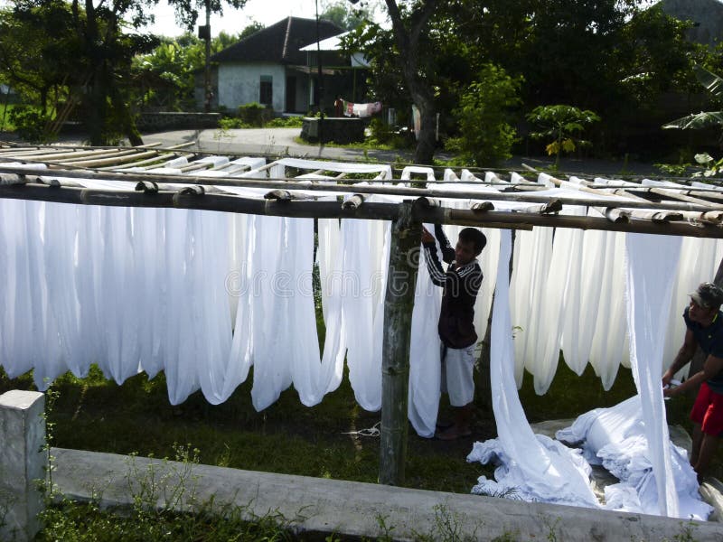 Hanging fabric editorial image. Image of water, indonesia - 73165825