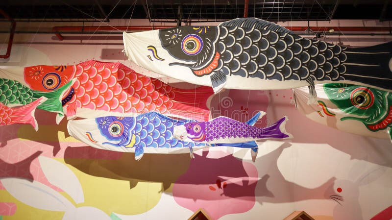 Hanging Fake Kite Fish Shape for Decoration Indoor Stock Photo - Image ...