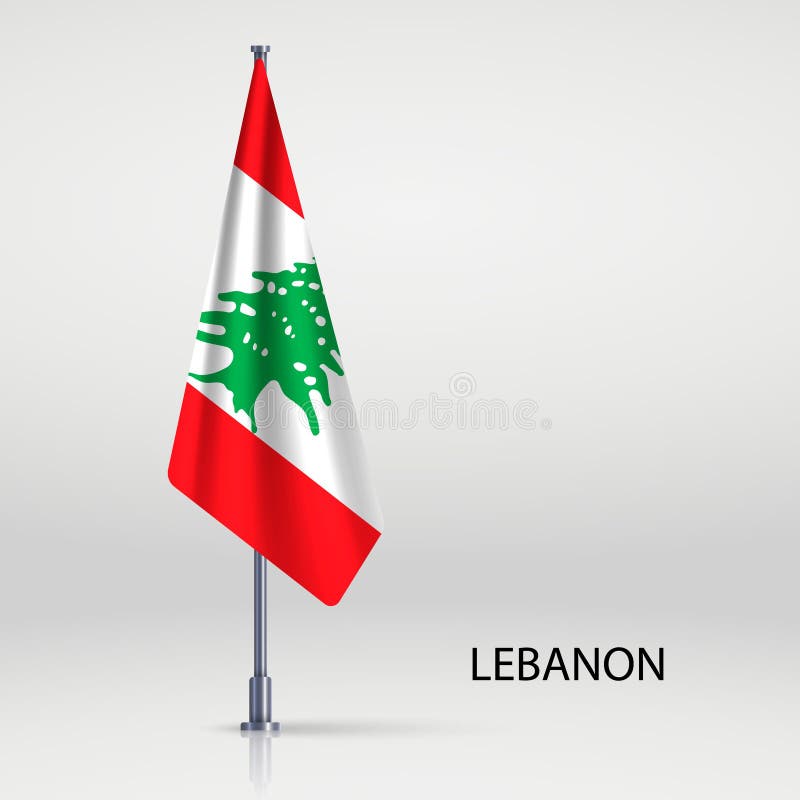 Hanging flag on flagpole stock illustration. Illustration of conference ...