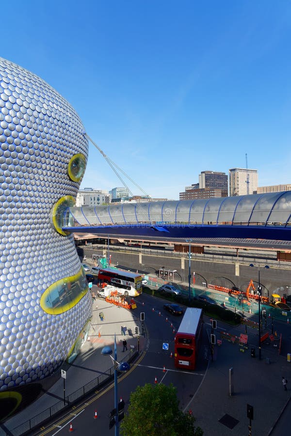 Hanging Footbridge and Bullring Mall in Birmingham Editorial ...