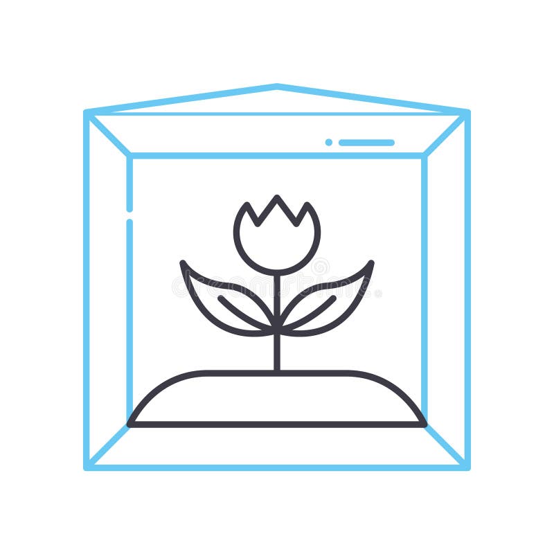 Hanging Frame Line Icon, Outline Symbol, Vector Illustration, Concept ...