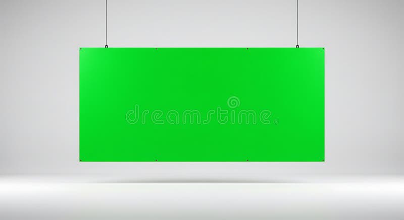 Hanging Green Screen Chroma Key Backdrop for Studio Photography Uses ...