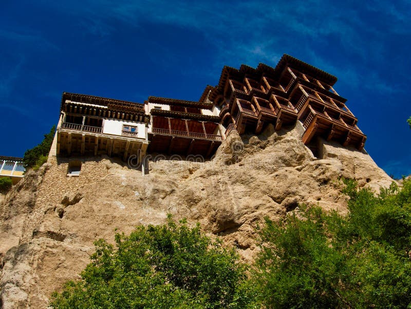 Hanging Houses Cuenca Spain Holiday Stock Image - Image of ancient ...