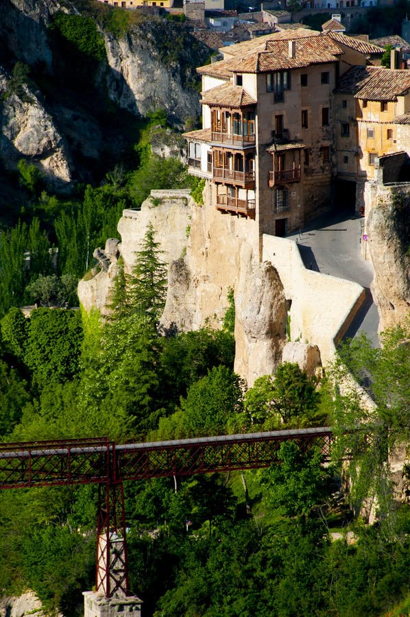 Hanging Houses of Cuenca stock photo. Image of landscape - 242068808