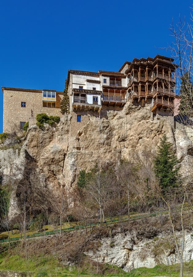 Hanging Houses, Cuenca, Spain Stock Photo - Image of landscape, ancient ...