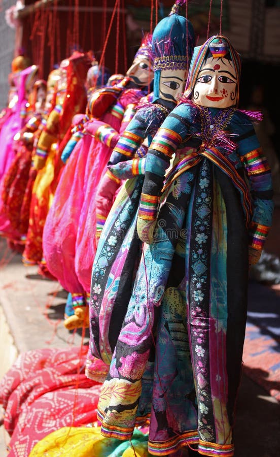 Hanging Indian Puppets stock image. Image of india, king - 13117635
