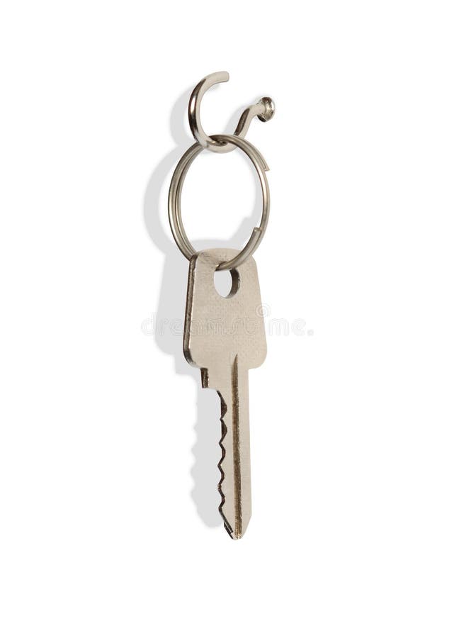 Hanging key stock photo. Image of fastened, security, connection - 8651832