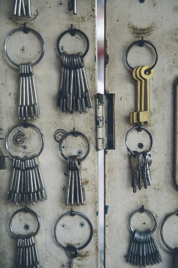 Hanging Keys (XXXL) stock photo. Image of metal, bronze - 29480004
