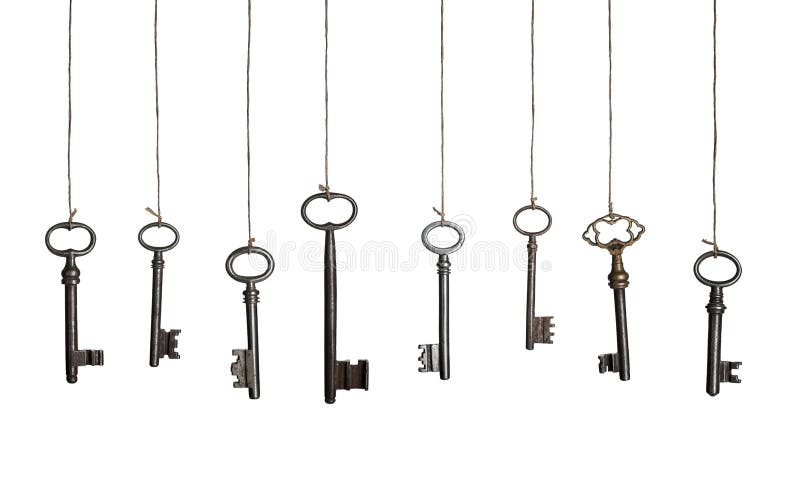 Hanging Keys (XXXL) stock photo. Image of metal, bronze - 29480004