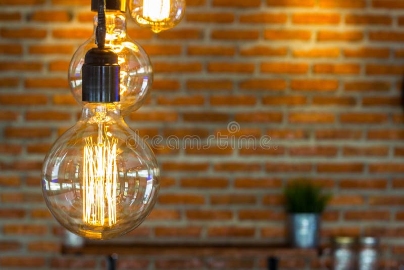 Hanging Lamp on a Track in Front of a Forest of Metal and Glass ...