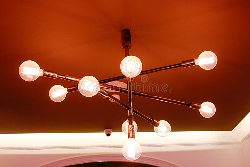 Hanging lamp stock photo. Image of glowing, lamp, black - 239267570