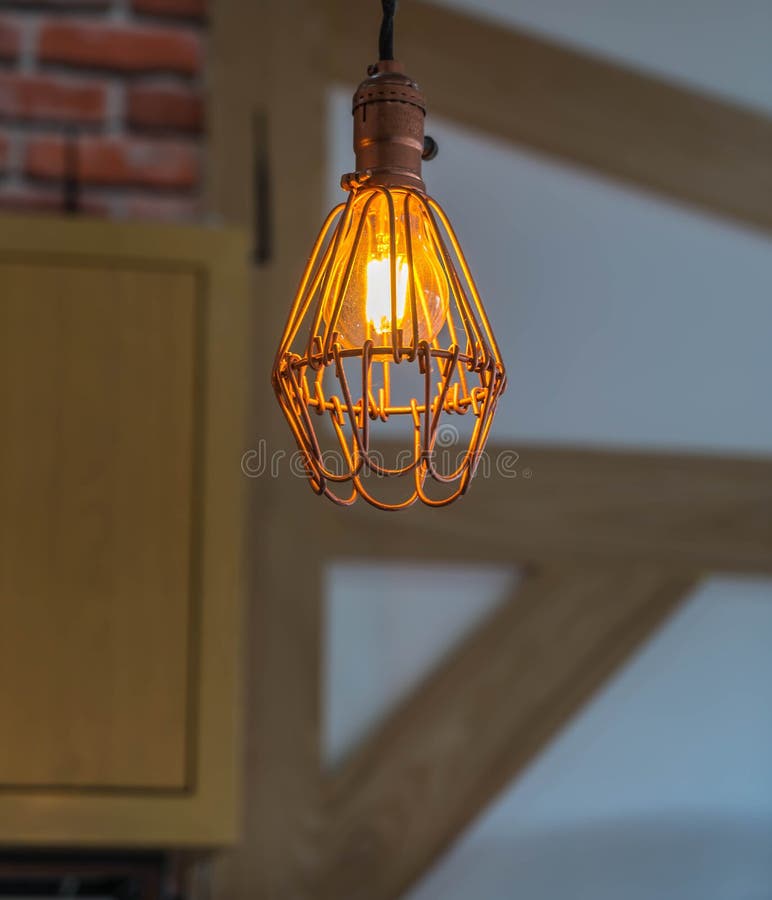 Hanging lamp stock photo. Image of lightbulb, glass, illumination ...