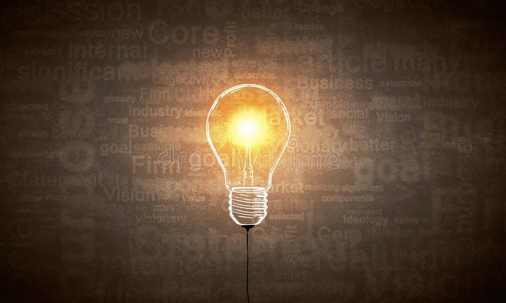 Hanging light bulb stock photo. Image of innovation, illuminated - 59339686