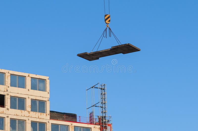 Hanging load building site stock image. Image of work - 34479527