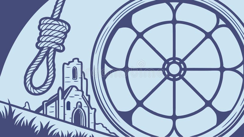 Hanging Noose Building Dark Foreboding Scene, Vector Design Generative ...