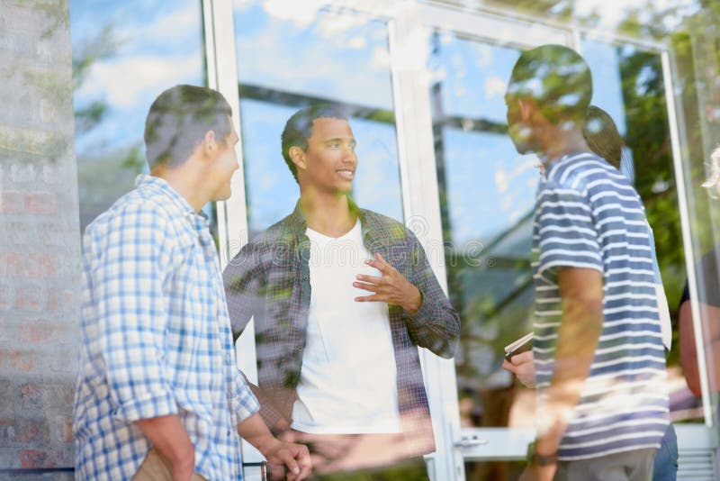 Hanging Out between Class. a Group of University Students Socialising ...