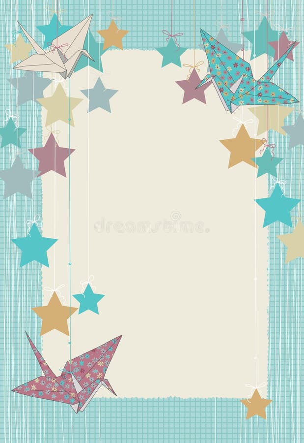 Paper Cranes stock illustration. Illustration of paper - 35715389