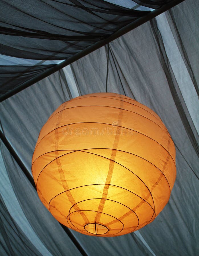 Hanging Paper Lantern stock photo. Image of dangle, glowing - 19692474