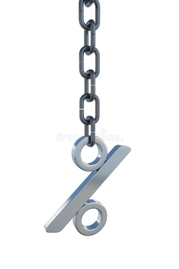 Hanging percentage stock illustration. Illustration of percent - 22718467