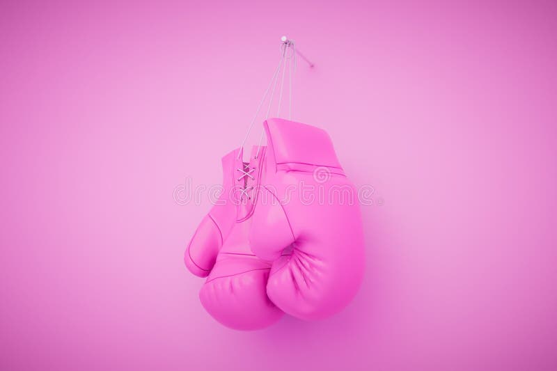 Pink Boxing Gloves Hanging Stock Illustrations – 55 Pink Boxing Gloves ...
