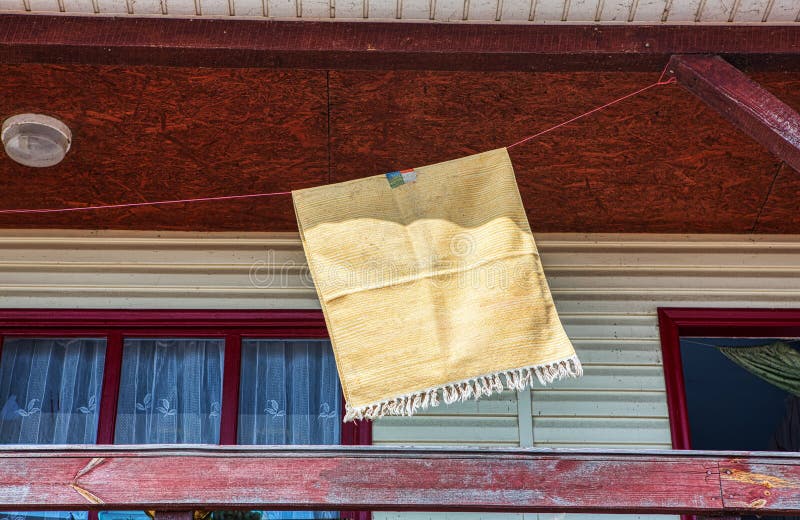 Hanging rag stock photo. Image of wooden, culture, fabric - 161268648