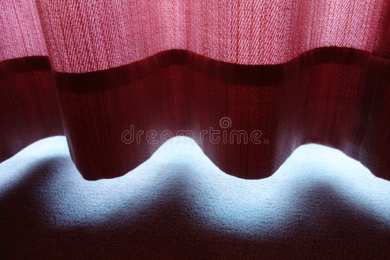 Red curtain stock image. Image of shape, textile, sinus - 144203799