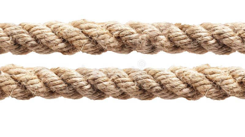 Hanging Rope Isolated on White Background Stock Illustration ...