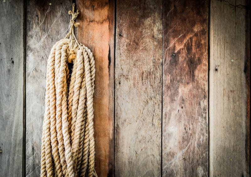 Hanging rope. stock image. Image of topics, knot, sailing - 33118903