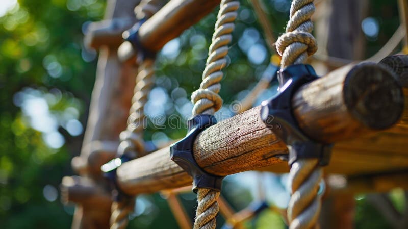 Hanging Ropes and Ladders Add an Extra Element of Challenge To the Play ...