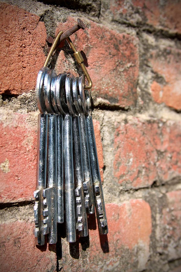 Hanging set of keys stock photo. Image of open, safety - 18147076