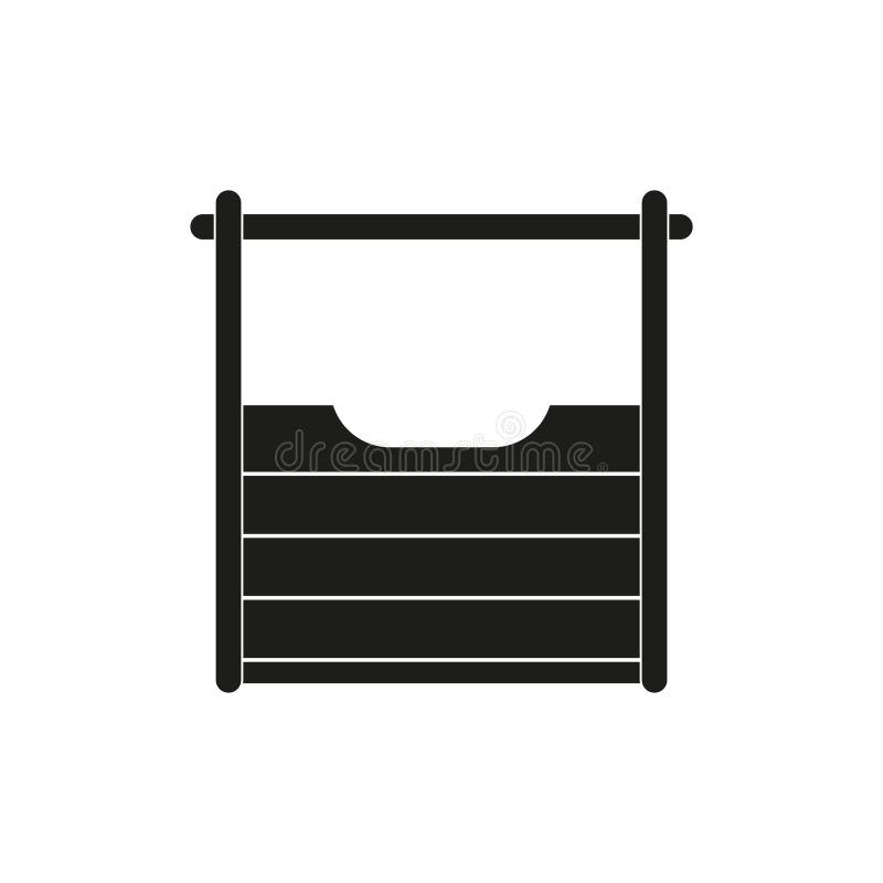 Hanging Shop Sign Icon. Rectangular Banner Frame. Minimalistic Black ...