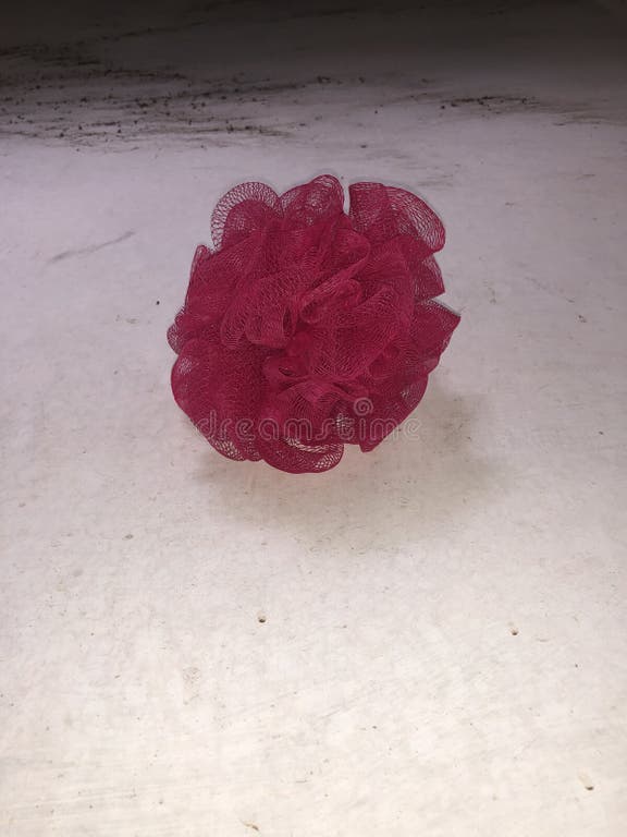 Hanging shower puff stock image. Image of shower, puff - 266553839