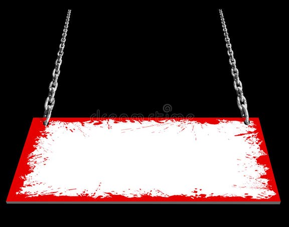 Hanging sign stock vector. Illustration of swing, space - 4653598