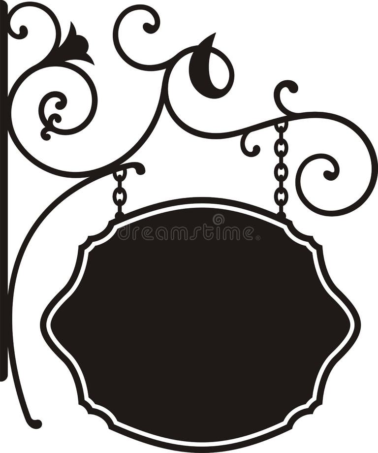 Iron Scroll Sign Stock Illustrations – 1,600 Iron Scroll Sign Stock ...