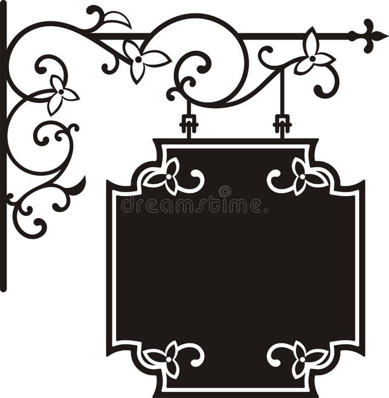 Iron Scroll Sign Stock Illustrations – 1,600 Iron Scroll Sign Stock ...