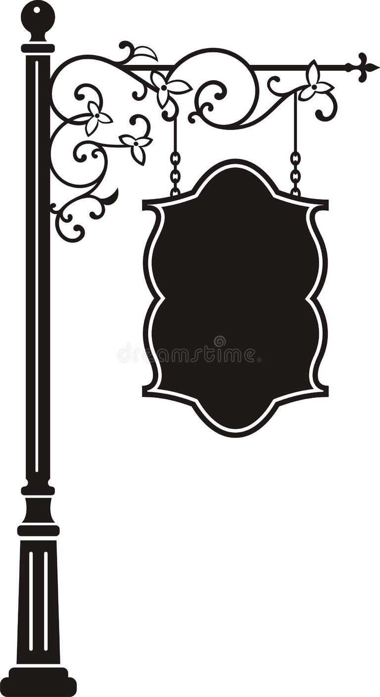 Iron Scroll Sign Stock Illustrations – 1,600 Iron Scroll Sign Stock ...