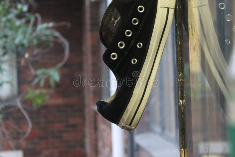 Hanging in There Chuck Tailor All Star Stock Photo - Image of tailor ...